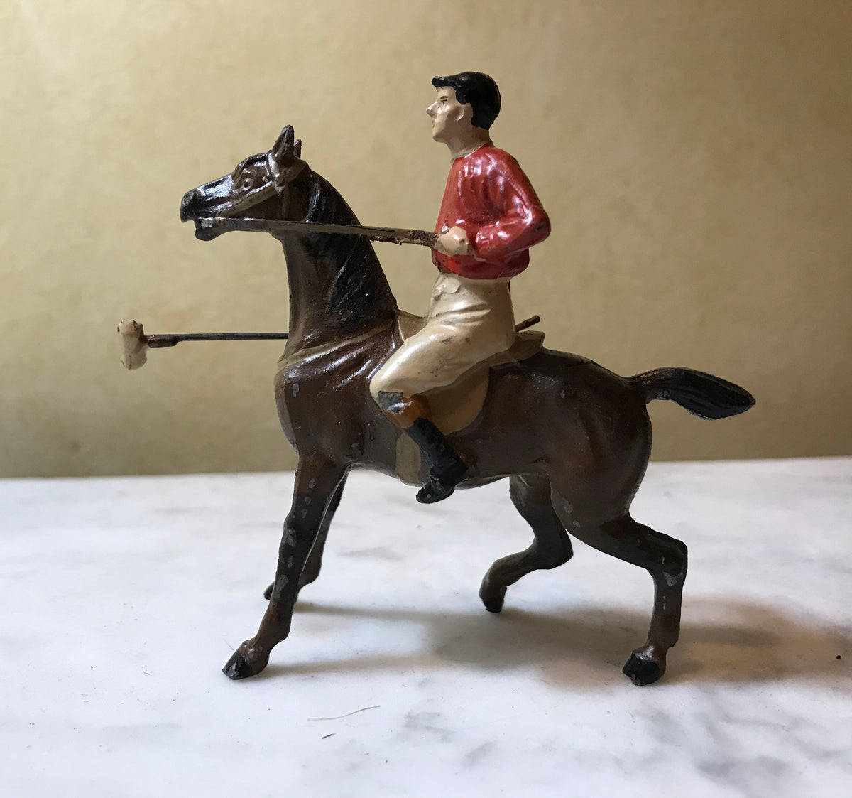 Toy Statue of Polo Player, cold painted – The Antique Hunt